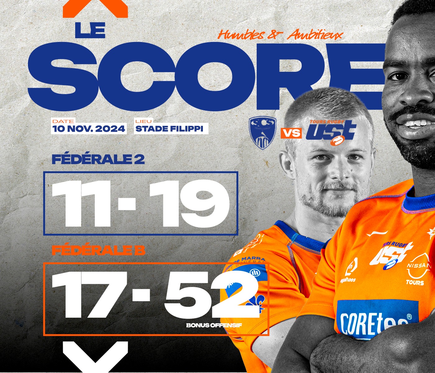 LE SCORE – UST Rugby